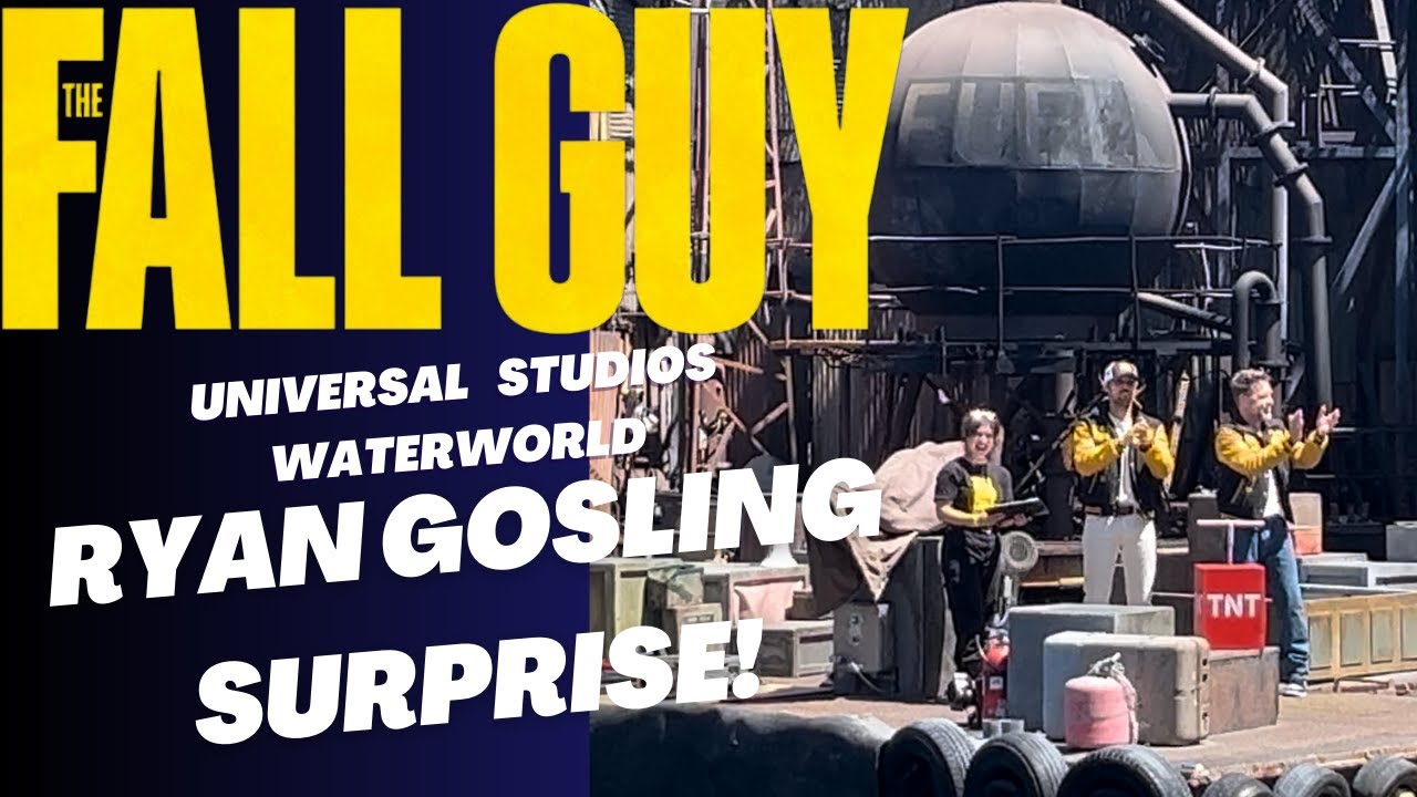 RYAN GOSLING SURPRISE Visit at Universal Studios Hollywood! The Fall ...