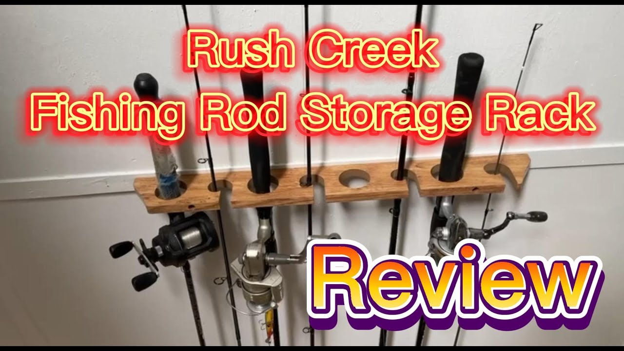 Rush Creek Fishing Rod Storage Rack Review - YouTube