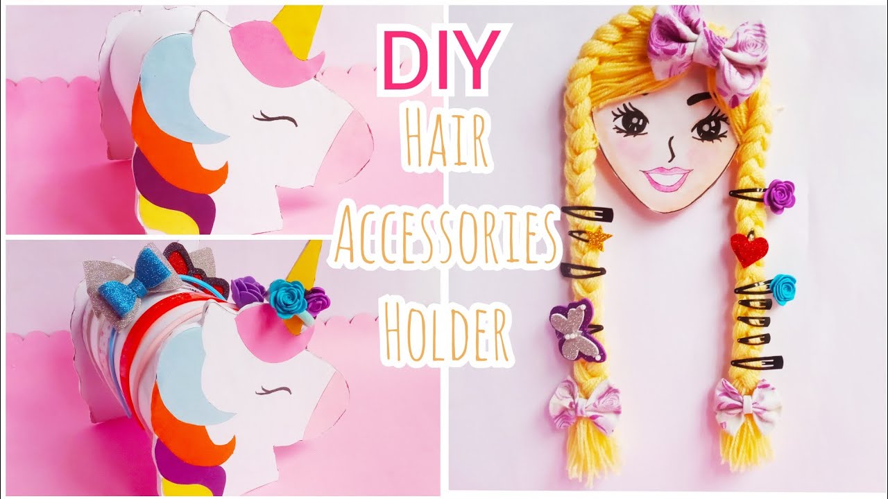 DIY Hair Accessories Holder// How To Organizer You Hair Accessories ...