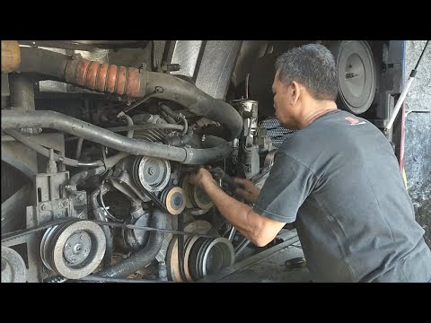 BANG JHON LANGSUNG CEK MESIN BUS ALS 270...‼️PIPA FREON BUS ALS 253 BOCOR...‼️