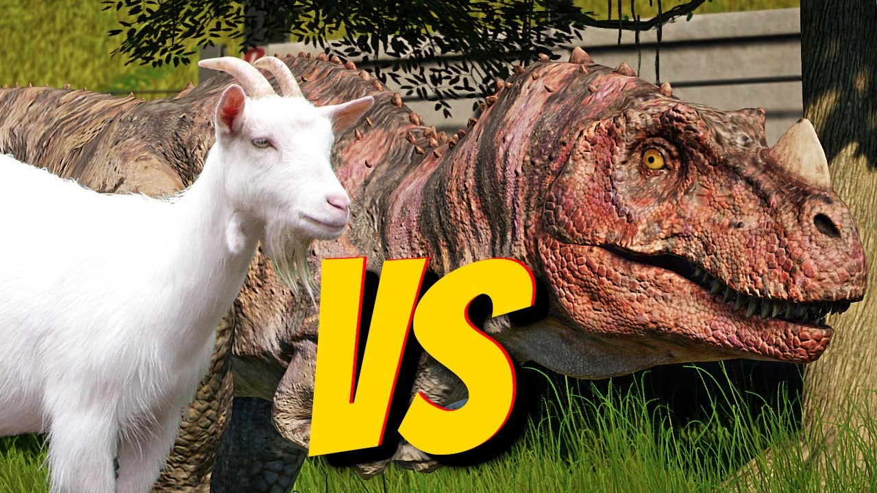 Jurassic World Evolution - Ceratosaurus VS Goat - YouTube