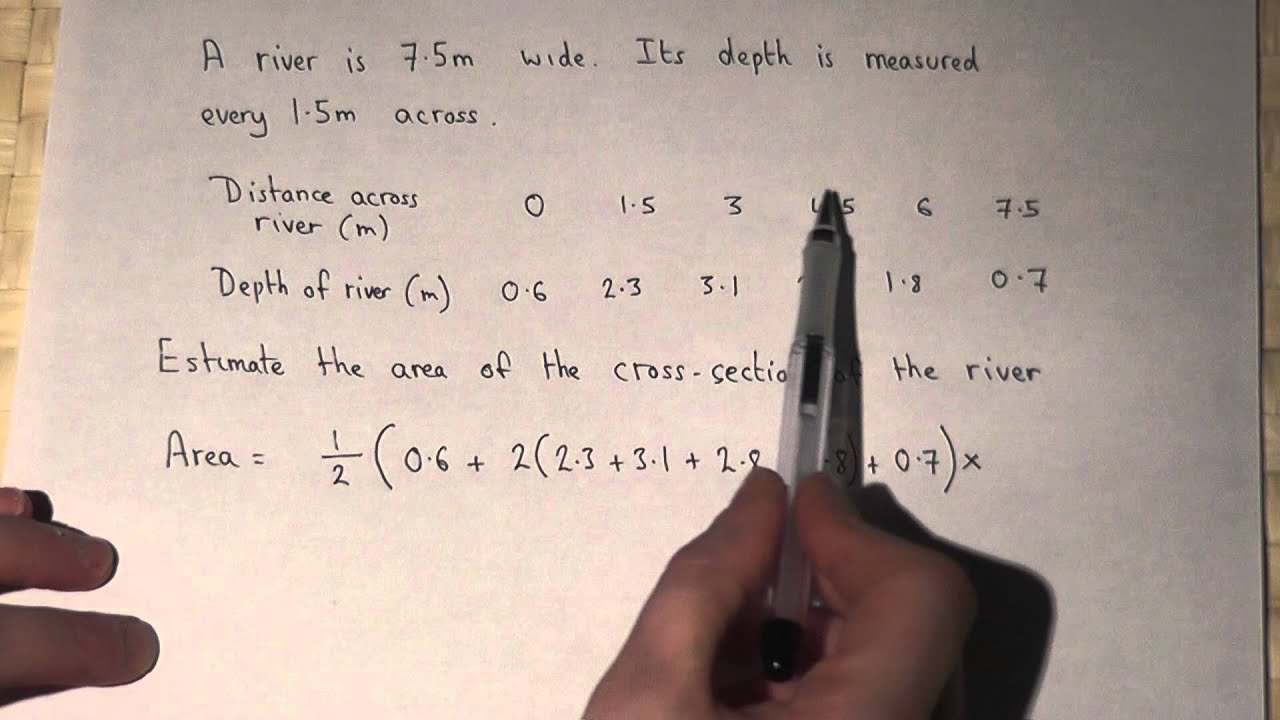 Area under Graphs : The Trapezium Rule to estimate areas - YouTube