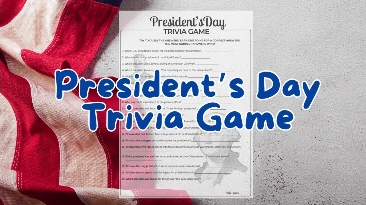 Presidents Day Trivia Game - Fun Learning for Kids! 🎉 - YouTube