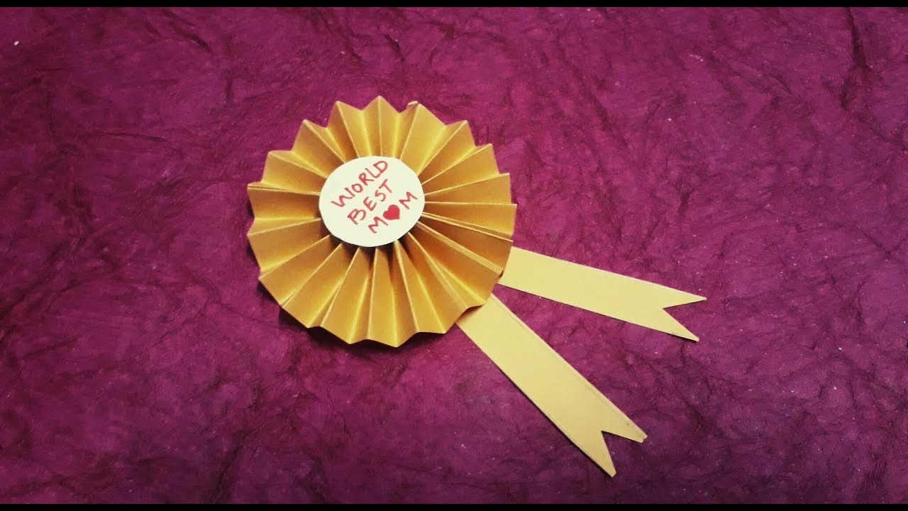 Award for mother || DIY mothers day craft || How to make mothers day ...