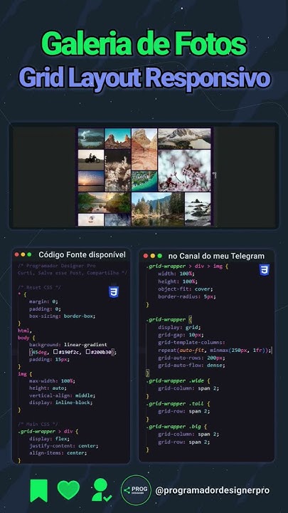 Grid Layout Responsivo Frontend Html Programacao Css Htmlcss Grid Gridlayout Cssgrid