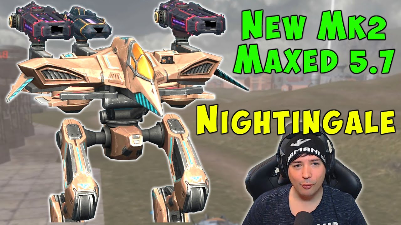 New [5.7] Robot NIGHTINGALE Mk2 Maxed Air Support War Robots Gameplay ...