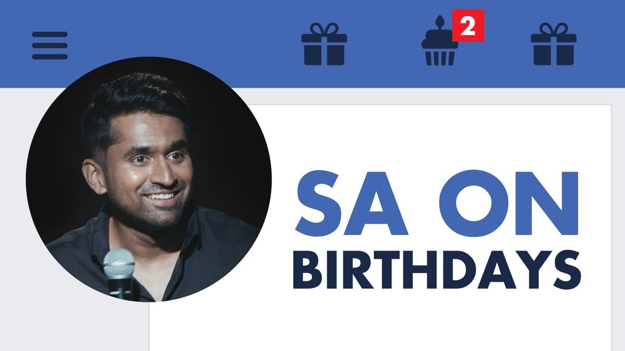 Pressure of Birthdays | Aravind SA | Standup Comedy - YouTube