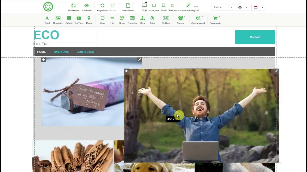 Foto invoegen in WebBuilder - YouTube