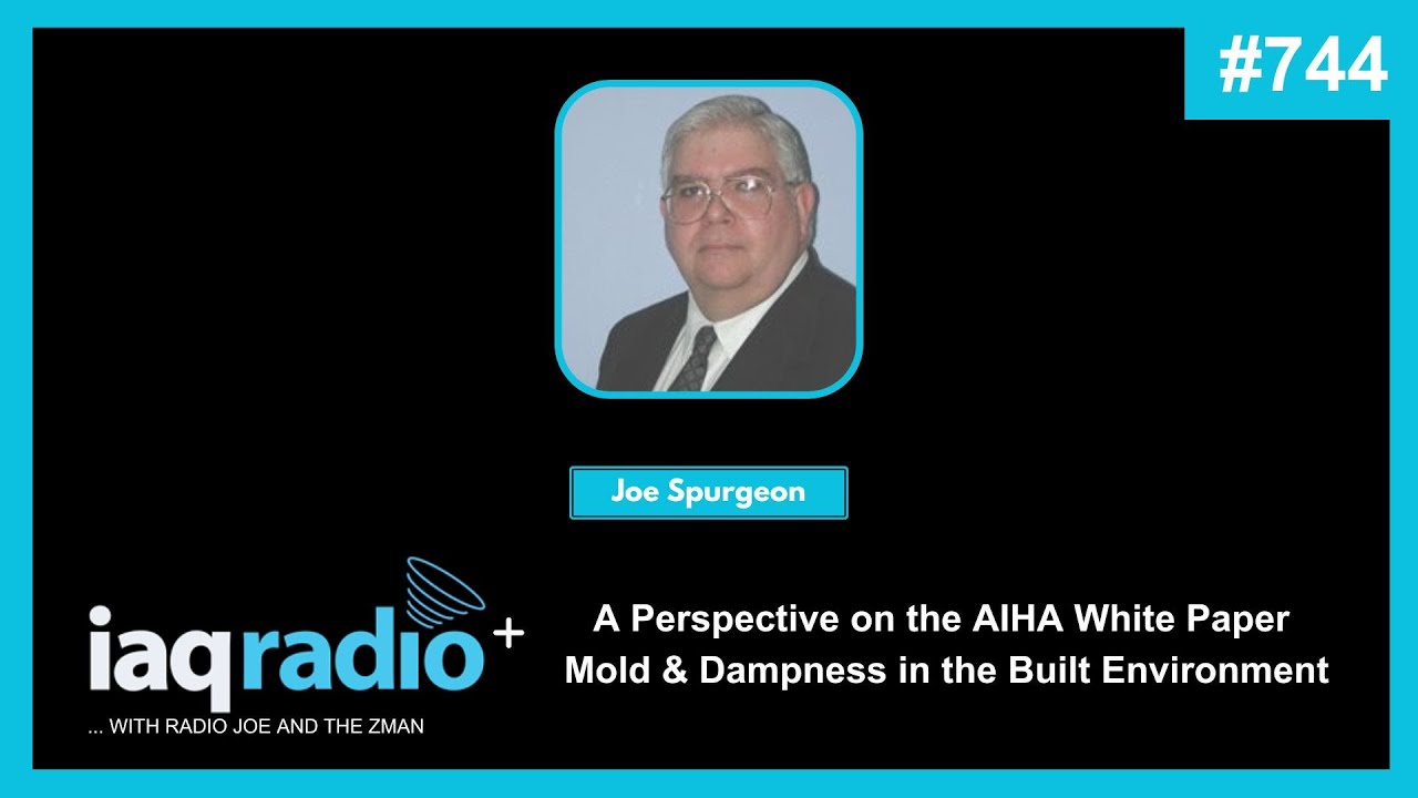744: Joe Spurgeon PhD - A Perspective on the AIHA White Paper; Mold ...