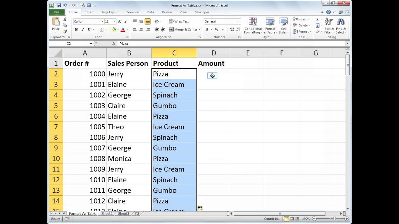 Excel Format As Table YouTube excel-format-as-table-youtube