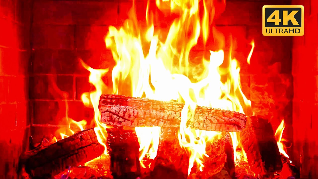🔥 Nighttime Fireplace Comfort: 1 Hours of Cozy Fire Sounds for Deep ...