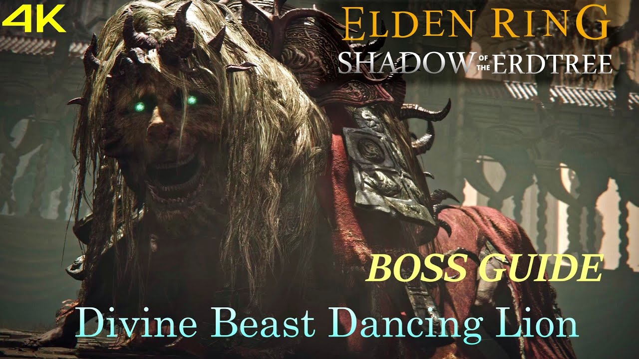 ELDEN RING DLC - Divine Beast Dancing Lion Boss Fight (4K60FPS) - YouTube
