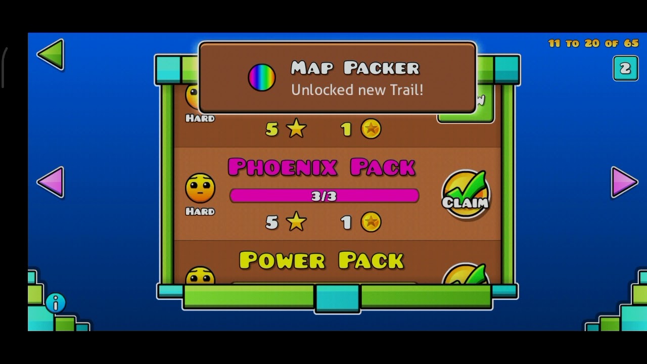 The most satisfying video of Geometry Dash (collecting all Map Pack ...