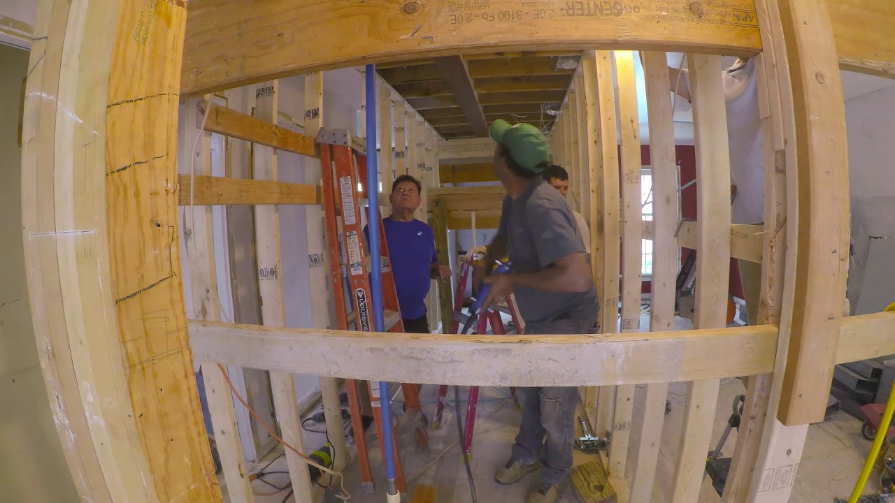 How lift up steel beam (ONLY 3 GUYS) - YouTube
