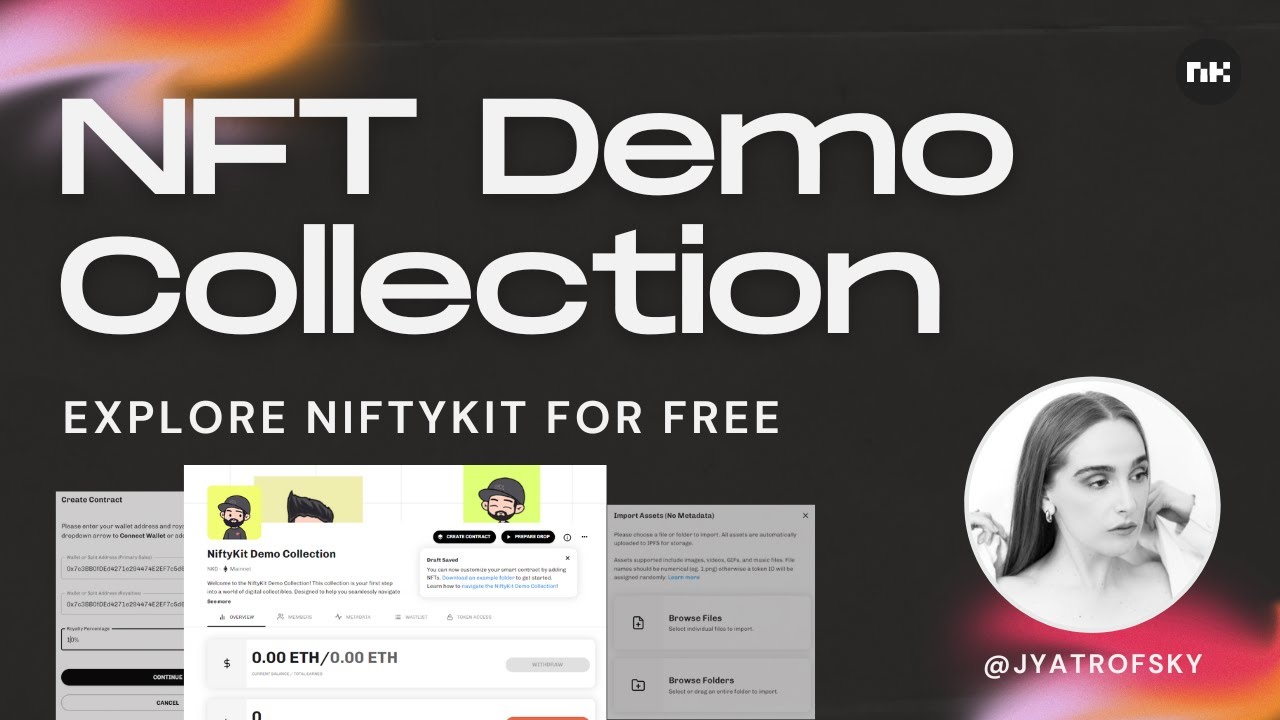 NiftyKit Demo NFT Collection Tutorial - YouTube