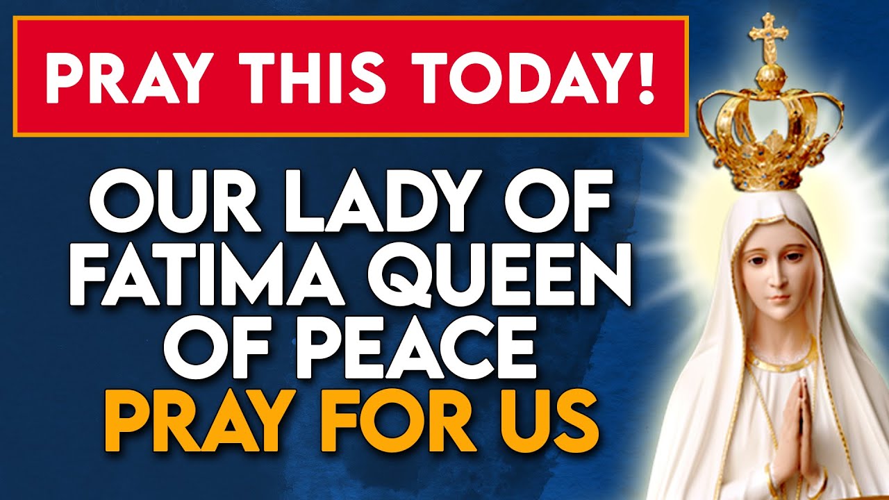 Our Lady Of Fatima Queen Of Peace Pray For Us O Holy Mother Of God Asking For A Miracle In Need ...