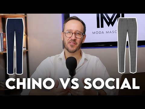 O que é uma CALÇA CHINO? Comparando com JEANS, SARJA e SOCIAL