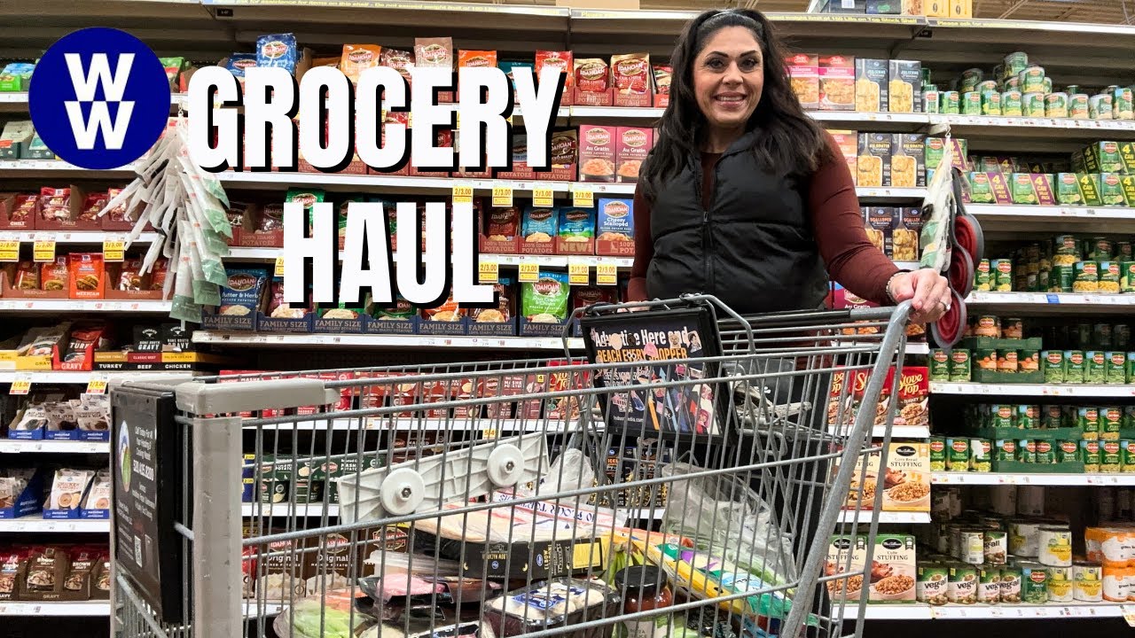 BIG HEALTHY WW GROCERY HAUL FOR WEIGHT LOSS - POINTS INCLUDED - GOOD ...