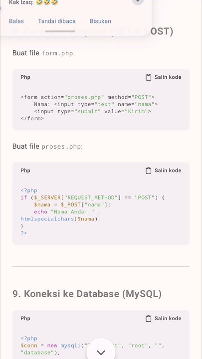 Dasar-Dasar Bahasa Pemrograman PHP Part 5 - YouTube