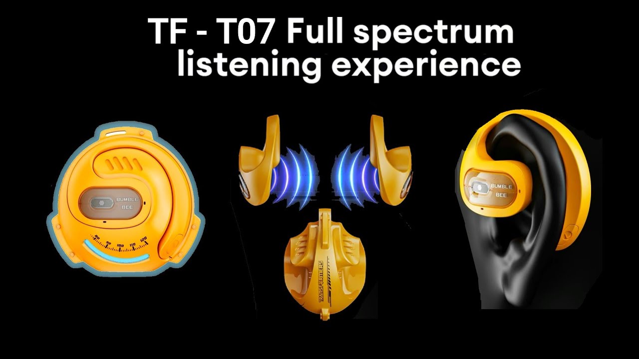 Transformers Audio TF -T07 Hanging Earpads, Bumble Bee Style Sweat ...