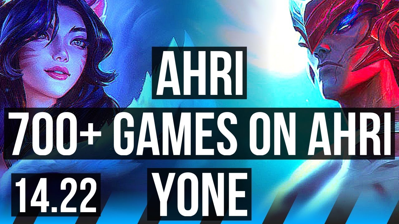 AHRI vs YONE (MID) | 700+ games, 8/4/14 | KR Master | 14.22 - YouTube