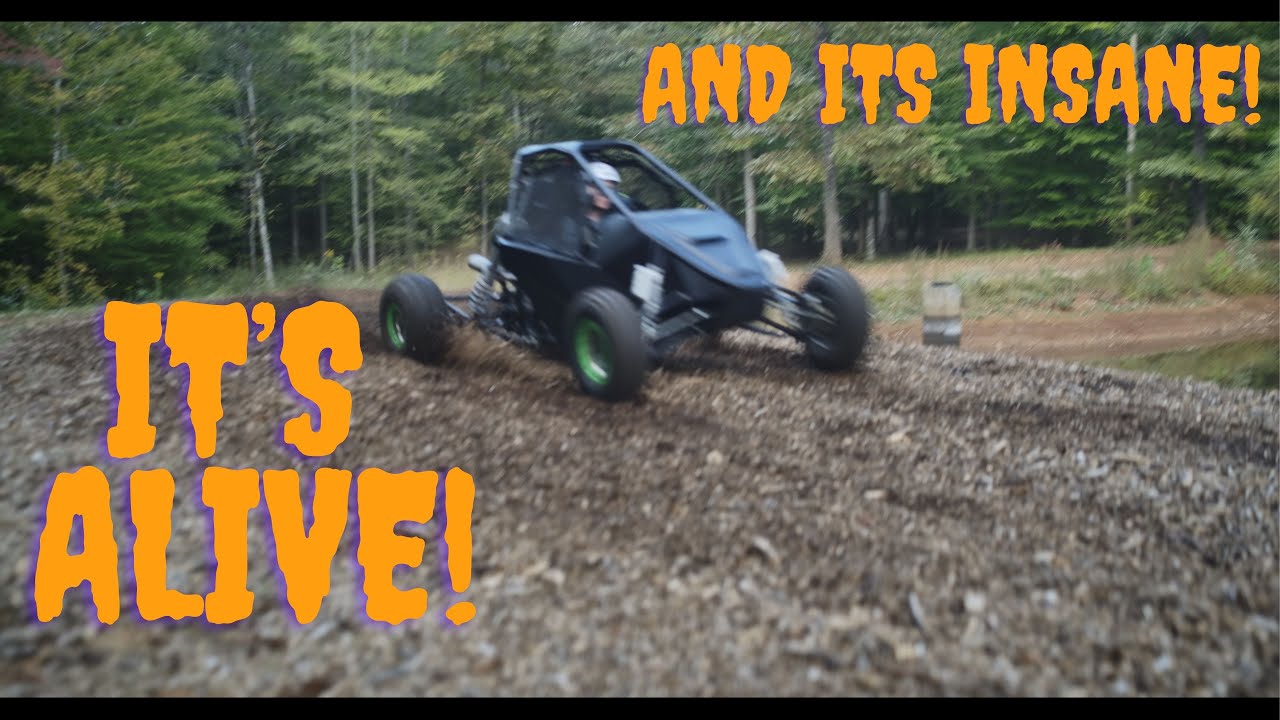 It’s Finally ALIVE! The 450cc Monster Kart Is Done! - YouTube