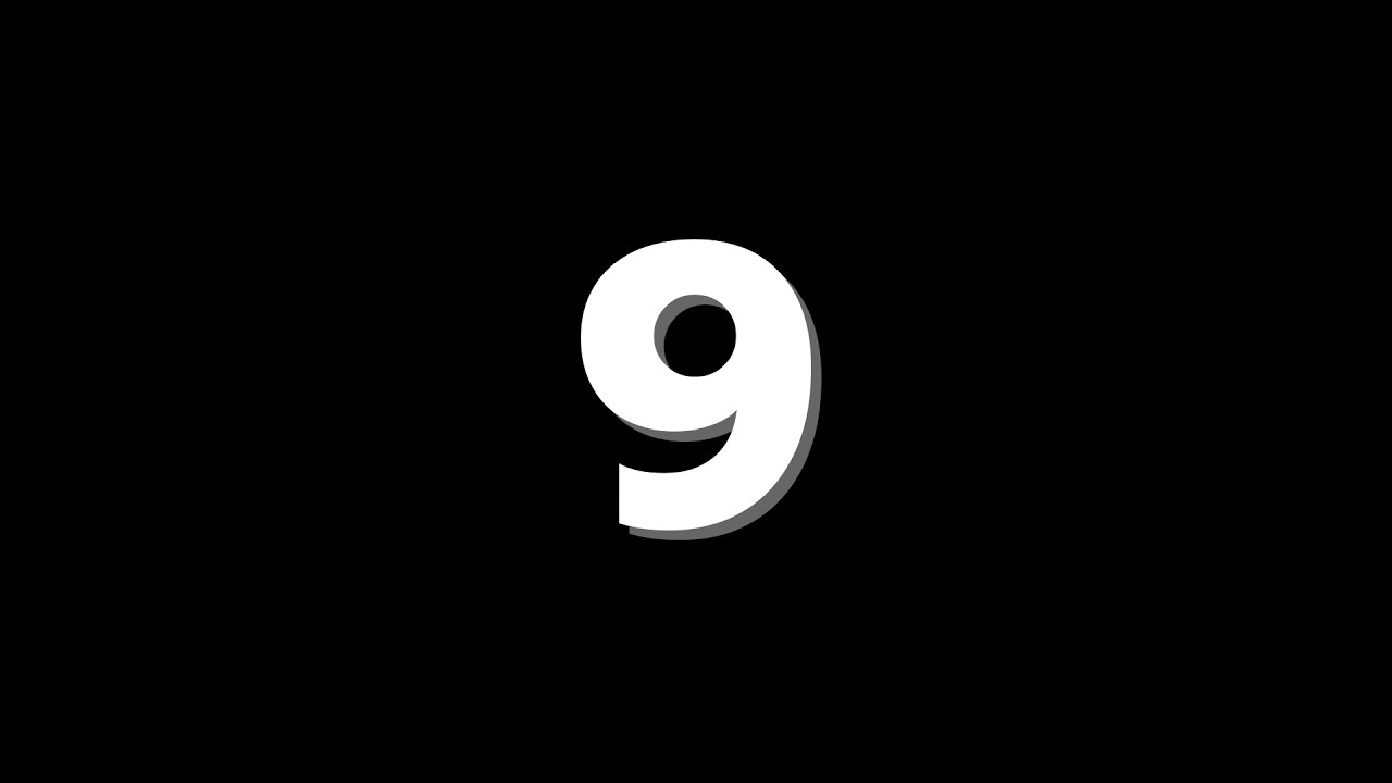 9 Second Countdown Timer With Sound Effect - YouTube