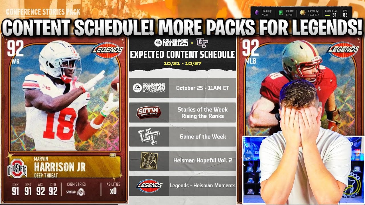 CONTENT SCHEDULE REVEALED! WHAT IS EA DOING! MORE PACKS FOR LEGENDS ...