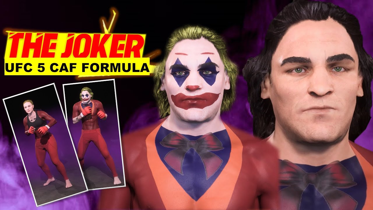 How to make Joaquin Phoenix's "THE JOKER" in UFC 5 (CAF Formula) ft ...