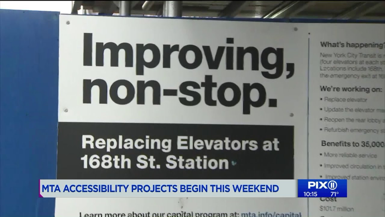 MTA accessibility projects begin this weekend - YouTube
