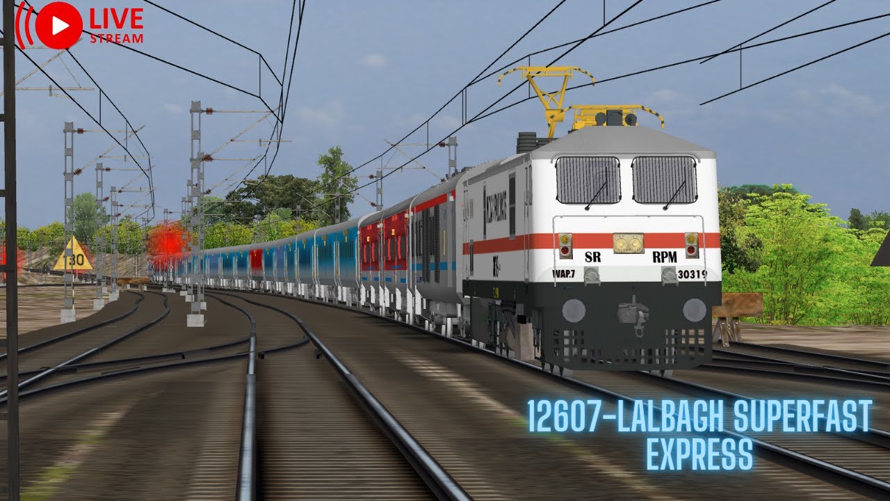 PART-2 12607-LALBAGH SUPERFAST EXPRESS 😍😍||NAMMA BENGALURU #msts #mpyt ...