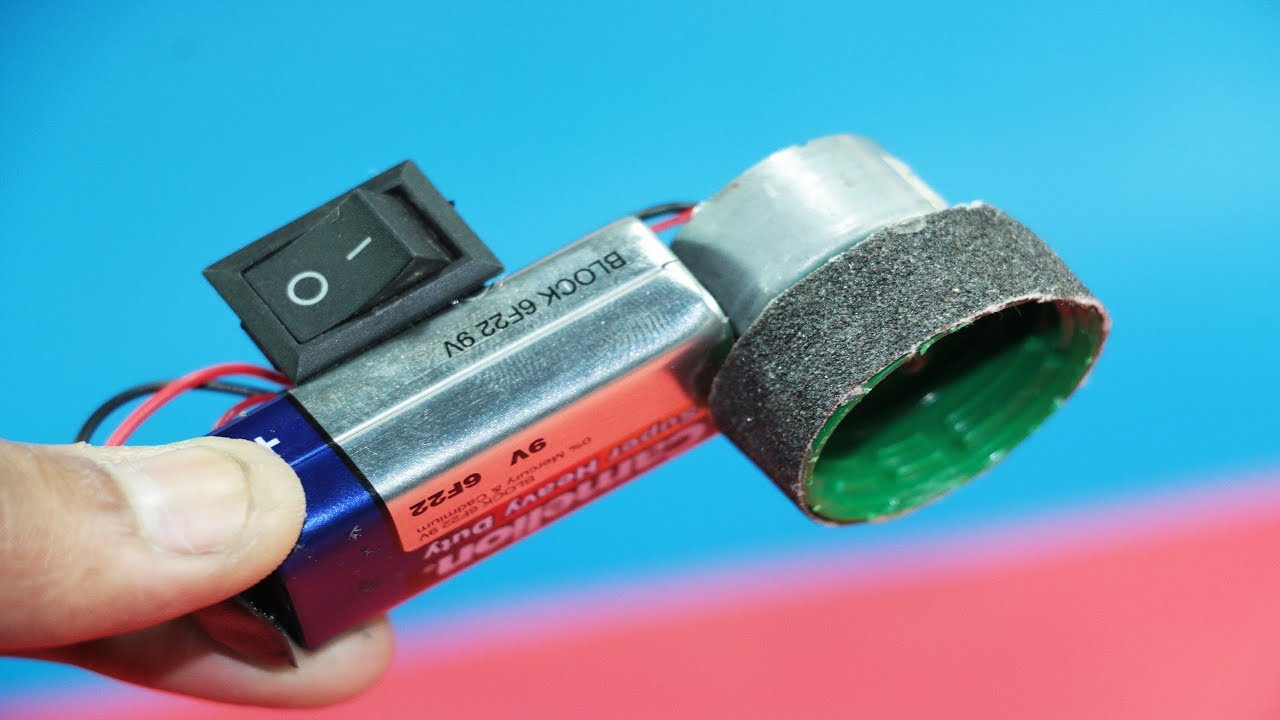 How To Make A Homemade Mini Grinder Machine - YouTube