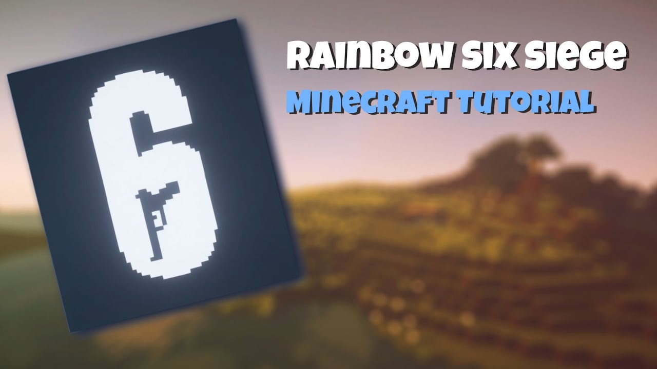How to Build the Rainbow 6 Siege Logo in Minecraft - YouTube
