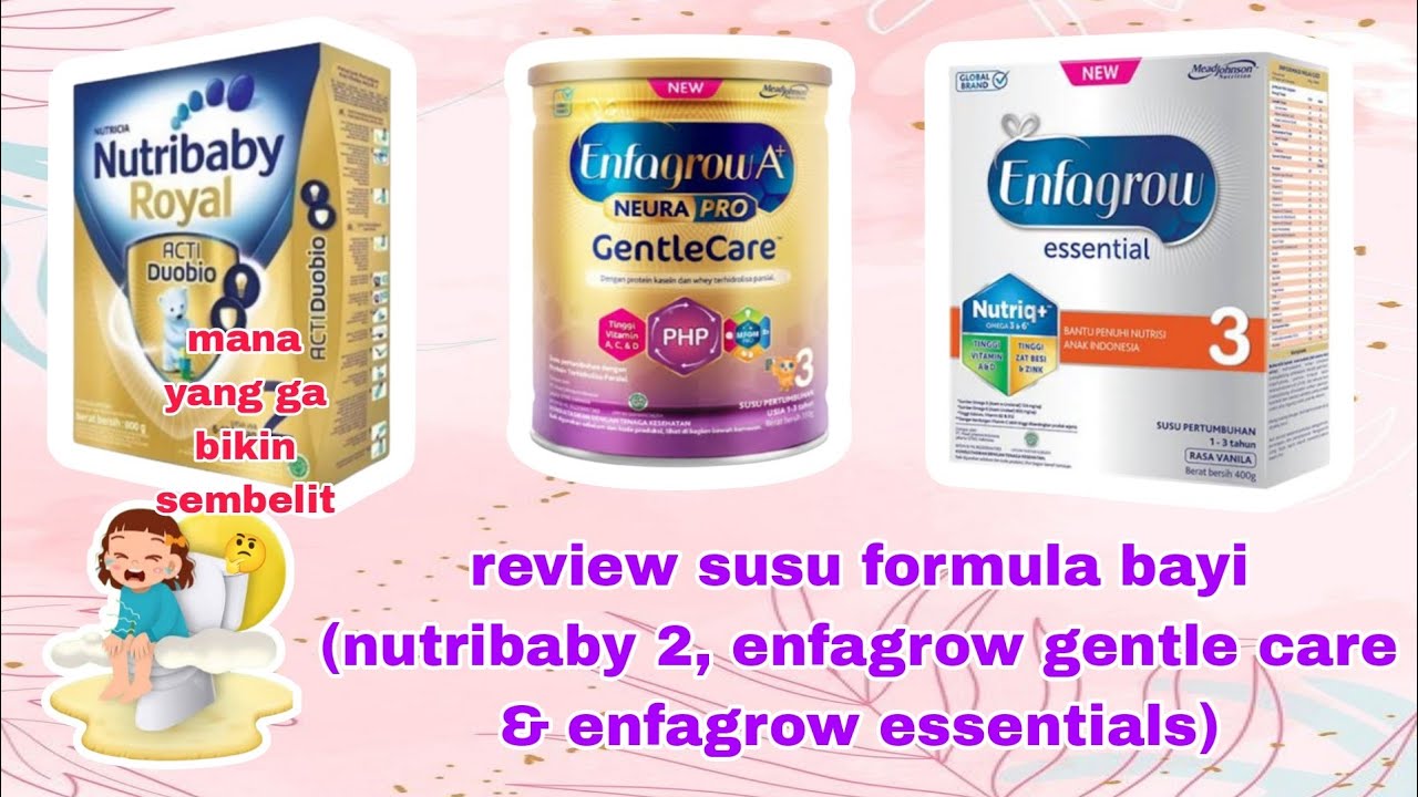 Review Susu Formula Bayi (Nutribaby Actiduobio 2, Enfagrow Gentle Care ...