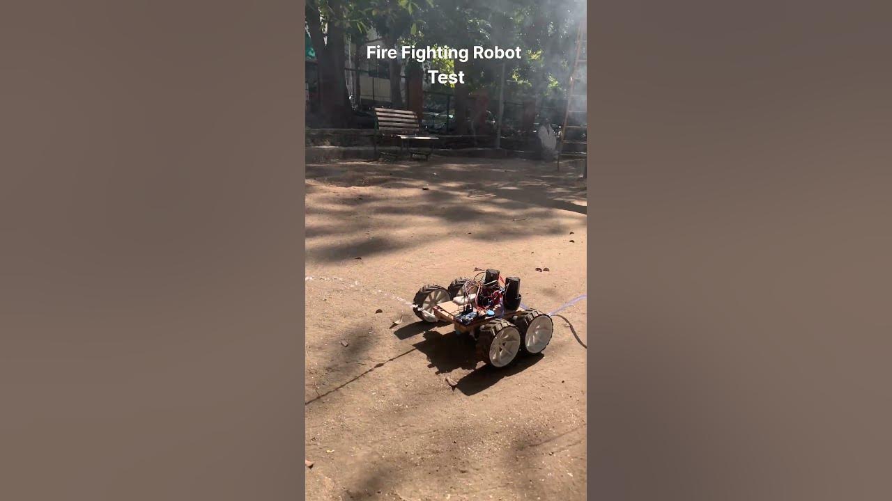 Arduino fire fighting robot | arduino RC car | arduino project flame sensor | HC 05 Bluetooth ...