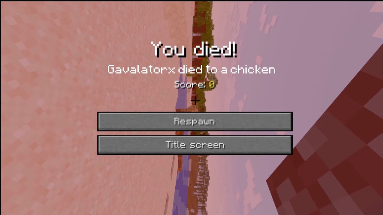 Minecraft Tutorial: How to Die to a Chicken - Step-by-Step Guide - YouTube