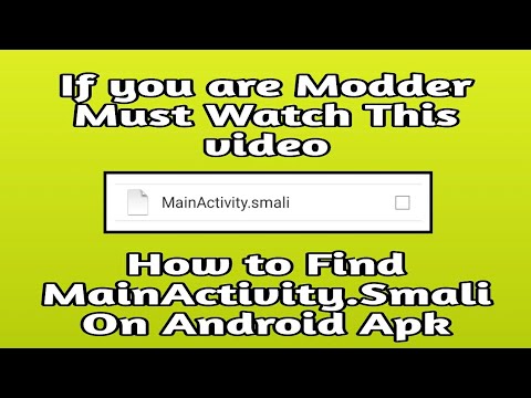 How to Find MainActivity.Smali On Android Apk - YouTube