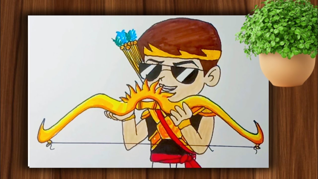 how to draw little singham desh ka sipahi | how to draw little singham ...