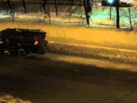 KDM-130 old soviet snow plow trux - YouTube