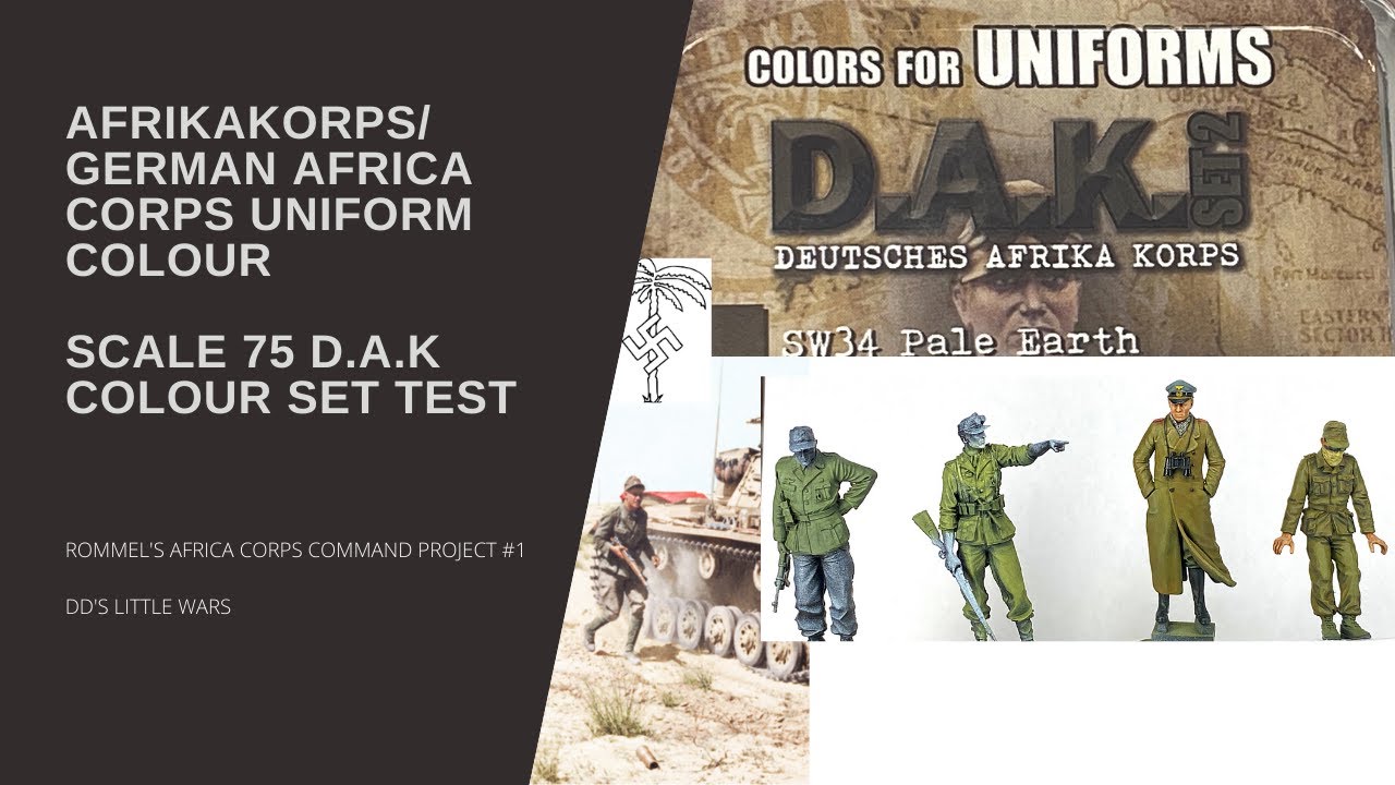 Afrikakorps/German Africa Corps Uniform Color Scale75 DAK Color Set ...