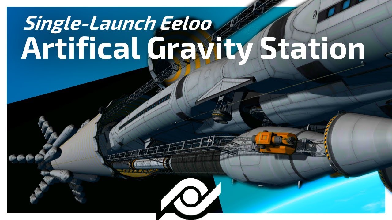 KSP - Single Launch Eeloo Artificial Gravity Station [10000 sub special ...