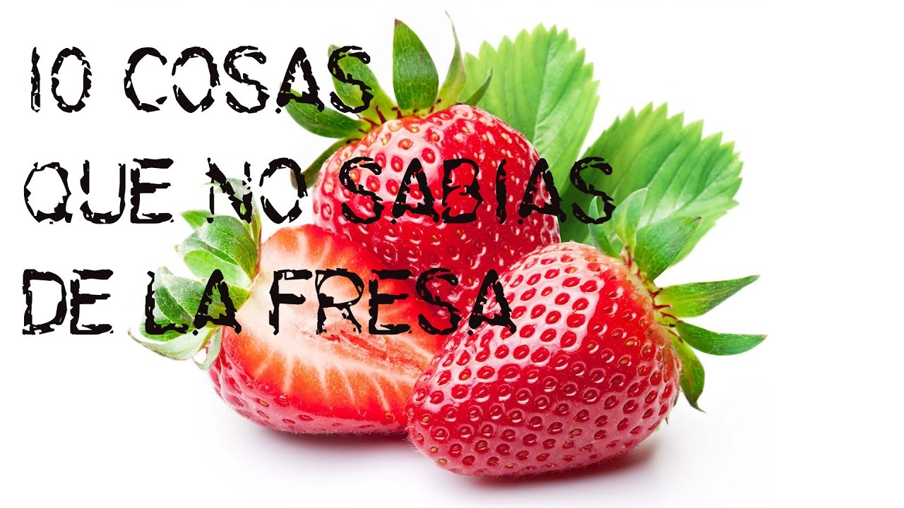 10 COSAS QUE NO SABIAS DE LAS FRESAS - YouTube