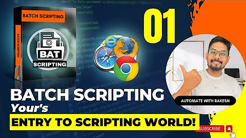 Batch Script Tutorials - YouTube