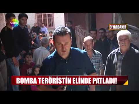Bomba teröristin elinde patladı!