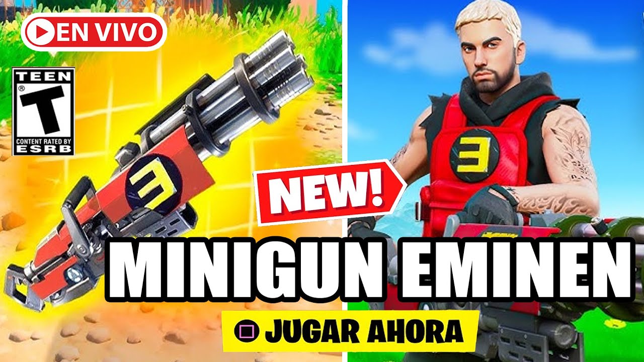 🔴¡ MINIGUN DE EMINEM en FORTNITE REMIX ! (ARMA MITICA & LA GRUTA ...