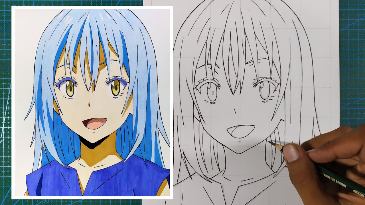 How to Draw Rimuru Tempest Step by Step [Tensei Shitara Slime Datta Ken ...