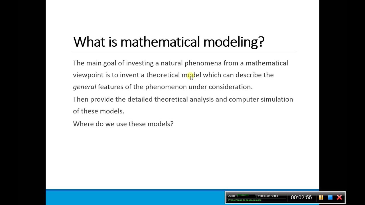 MATH 5890 Module 1 Lecture 1 - YouTube