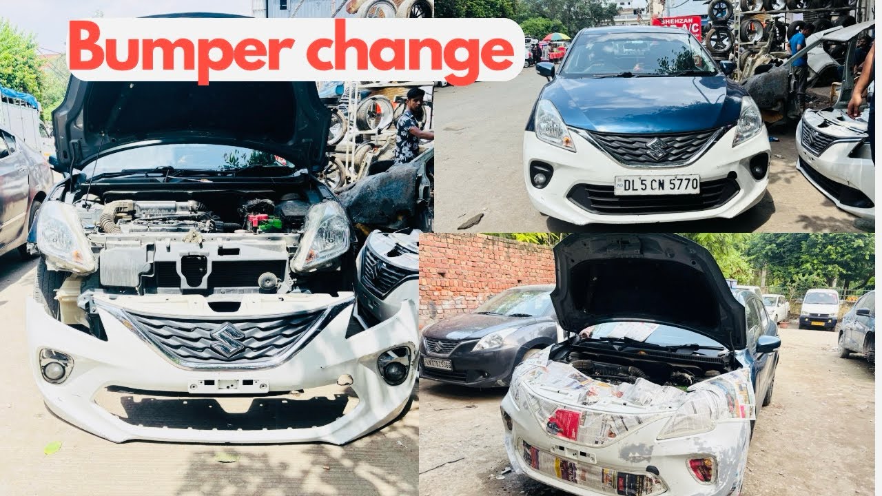 Maruti Baleno 2017 convert into new shape || Baleno bumper change ...