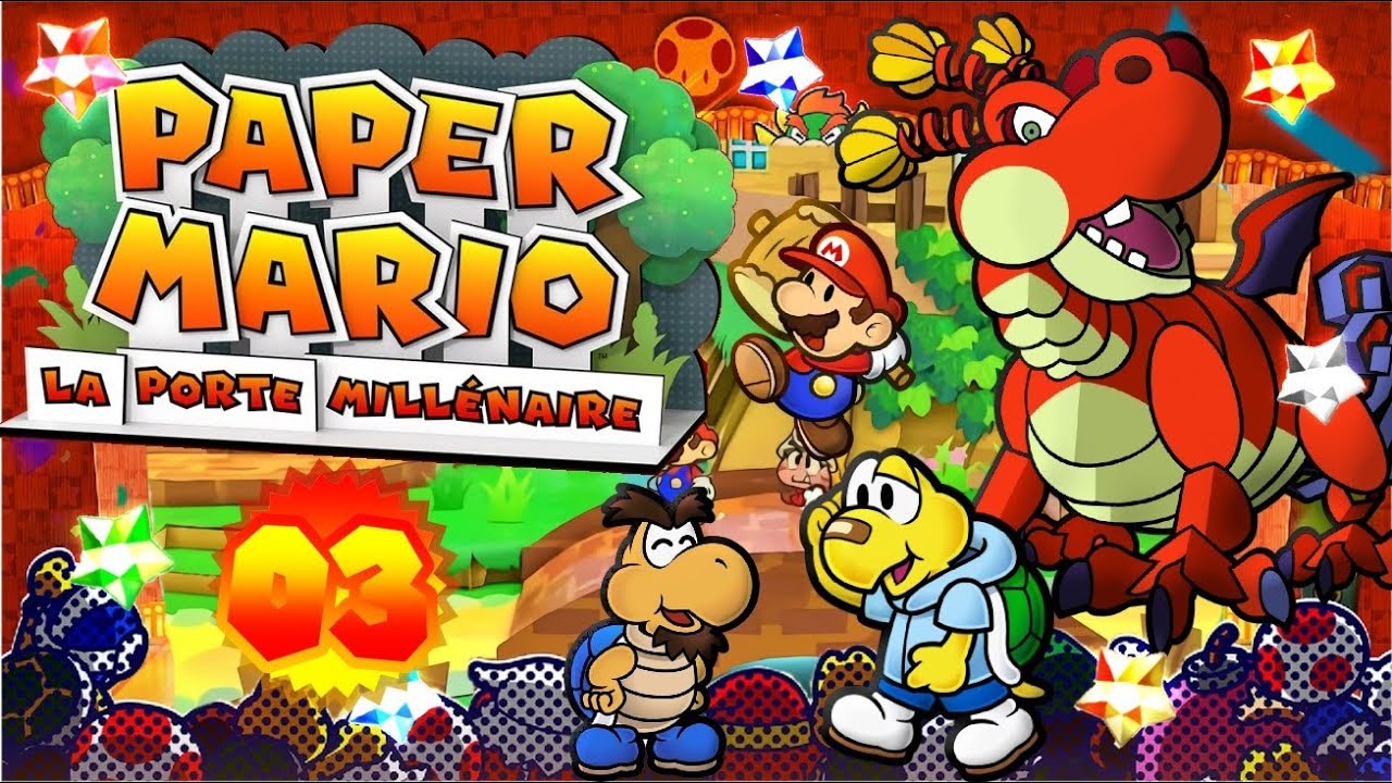 🔴 Paper Mario la porte millénaire LE DRAGON NOTRE PREMIER BOSS Full 4K ...