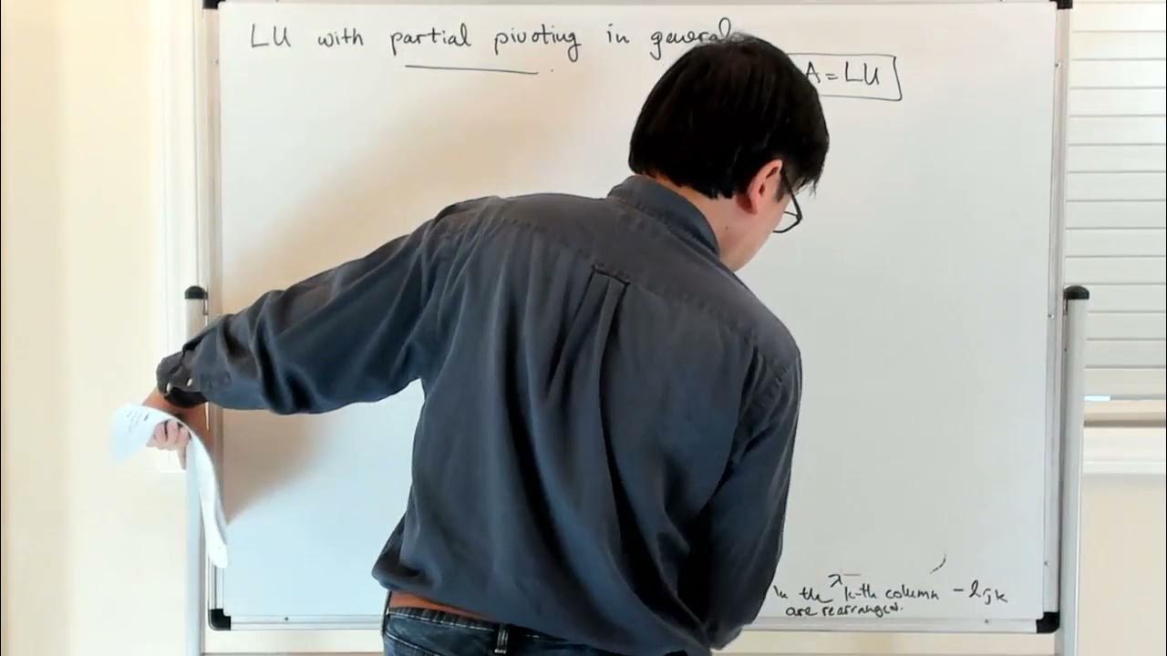 LU with partial pivoting in general - YouTube